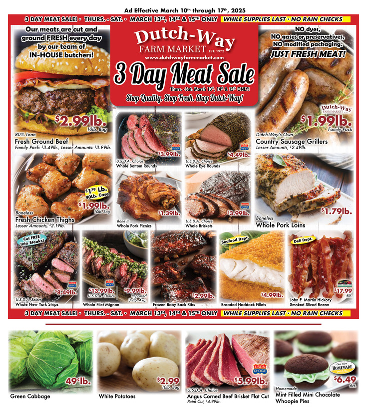 Print Weekly Specials | Dutch-Way Farm Market | Weekly Specials