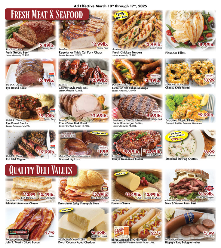 Print Weekly Specials | Dutch-Way Farm Market | Weekly Specials