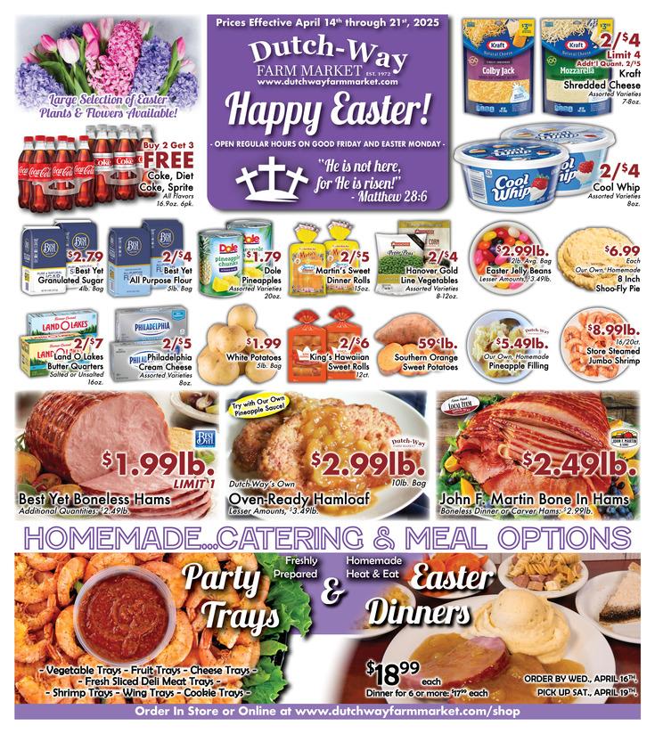 Print Weekly Specials | Dutch-Way Farm Market | Weekly Specials